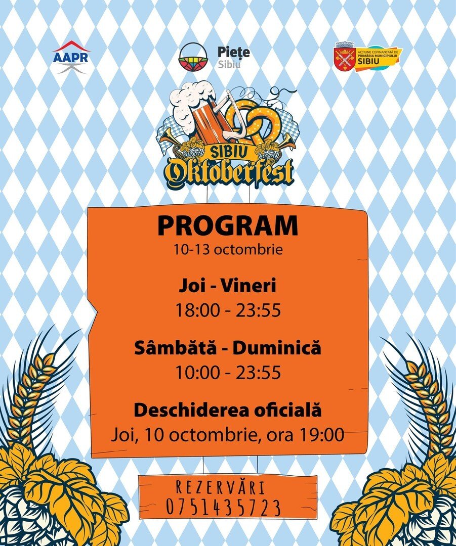 Oktoberfest la Sibiu- Timp de 4 zile și 4 nopți, Piața Obor devine cel ...