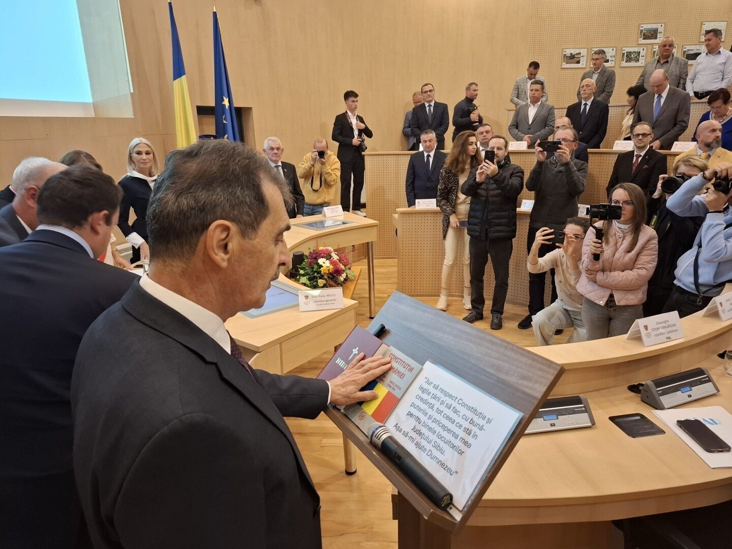 Noul Consiliu Județean Sibiu a fost constituit: Ceremonie oficială la ...